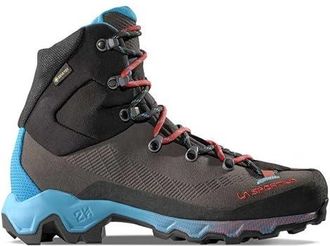 La Sportiva La Sportiva Aequilibrium LT GTX Bottes dalpinisme pour homme, Carbone/bleu Malibu, EU 40.5
