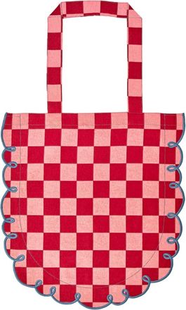 BITOSSI HOME Tote Bag en coton vichy Dama Rosa Bitossi