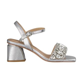 Alma En Pena Alma EN Pena, Femme, Chaussures, Gris, Taille: 38 EU Sandalette avec Strass