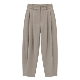 Meimeij M6Ih07 Tapered Hosen - - Trousers - Damen - Beige - XS