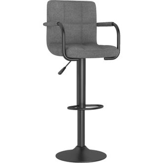vidaXL Vidaxl - Tabouret de bar Gris clair Tissu