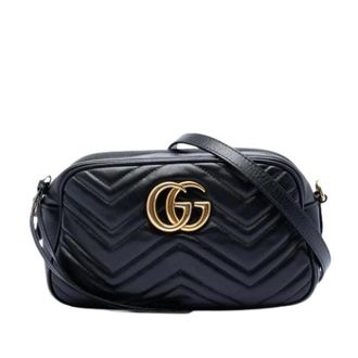Gucci Sac bandouli&egrave;re matelass&eacute; Pre-owned - Femme - Pre-owned - Noir - Taille: ONE Size