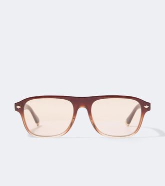 Brunello Cucinelli Lunettes de soleil rectangulaires
