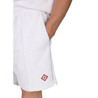 Casablanca Short textur&eacute; en tissu &eacute;ponge en coton m&eacute;lang&eacute;
