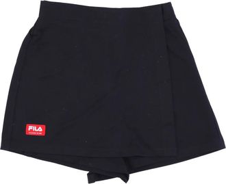 Fila Hohe Taille Schwarze Sch&ouml;nheit Rock Shorts - - Sport - Damen - Schwarzk - L