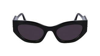 Karl Lagerfeld Karl Lagerfeld KL6122S 015 Dark Grey Sunglasses Woman Iniettato, Cat Eye, 52