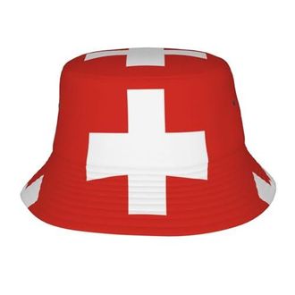 Generic Chapeau De Godet Image Drapeau Suisse Chapeaux De Visi&egrave;re Mode &Eacute;t&eacute; Bonnet Soleil, pour Sports, Le Camping, La Randonn&eacute;e, 56-58cm