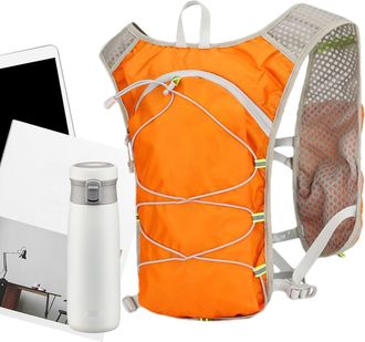 Generic Wasser Laufweste | Atmungsaktive Trinken Weste Sporttasche - Leichte Wasserdichte Reservoir Tr&auml;ger Brusttasche Ausr&uuml;stung f&uuml;r Frauen M&auml;nner Wandern Ca