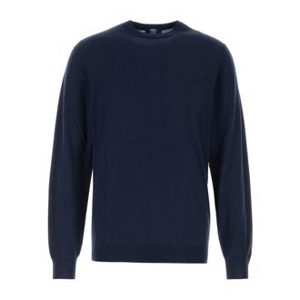 Fedeli Argentina Rundhals-Pullover - - Knitwear - Herren - Blau - 3XL