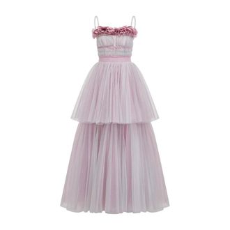 Windsor Elegantes Blumenkleid Miss N&ocirc;ir - - Dresses - Damen - Grau - M