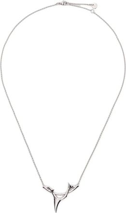Shaun Leane collier à pendentif Rose Thorn Branch - Argent
