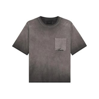 Amiri Homme, Tops, Gris, Taille: 2XL Faded Pocket Box Tee