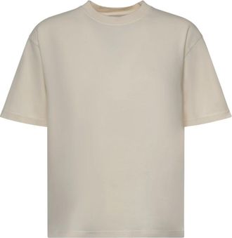 Golden Goose Femme, Tops, Beige, Taille: 36 FR T-shirt avec logo invers&eacute; au dos