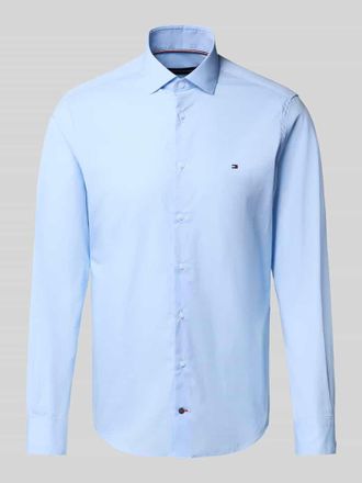 Tommy Hilfiger Tailored Fit Businesshemd aus Baumwoll-Mix