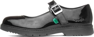 Kickers 116233 Femme Chaussure duniforme Scolaire, Black, 39 2/3 EU