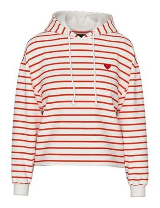 Pieces Pieces Pcchilli Ls Sweat &agrave; Capuche Stripes EMB Noos BC, Cloud Dancer, M