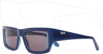 Off-white Prescott Sonnenbrille f&uuml;r Herren/Damen Unisex (Blau/Dunkelgrau)