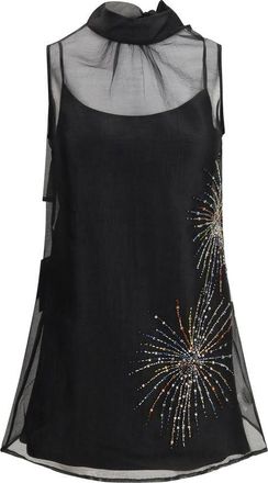 Staud Schwarzes Polyester Freizeitkleid