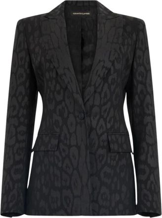 Roberto Cavalli Femme, Vestes, Noir, Taille: 36 FR Veste unie