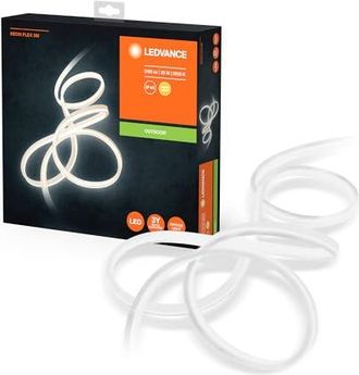 Ledvance LED Lichtschlauch für Innen und Außen, 5 Meter Länge, als Wohnraum- oder Gartenbeleuchtung, flexibel und biegsam, 29W, 1700 Lumen, Warmweiß (3000K), S