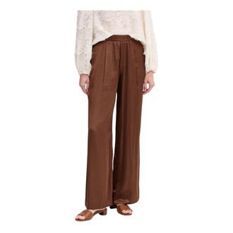 Oui Weite Hosen - - Trousers - Damen - Braun - L