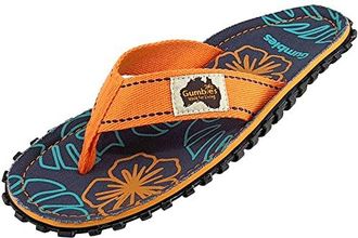 Gumbies | Mod&egrave;le original | Tongs femme/homme | Sandales homme/femme | Tongs de bain | Sandales de bain | Sandales de bain | Sandales pour femme, Orange Hibis