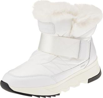 Geox D Falena B ABX Bottines à la Cheville, Blanc, 39 EU