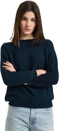 Max Mara Femme, Pulls, Bleu, Taille: 38 FR Maglia in cotone