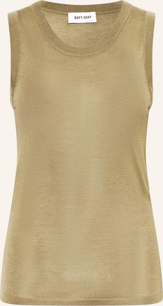 Soft Goat Soft Goat Stricktop Aus Seide Mit Cashmere gruen