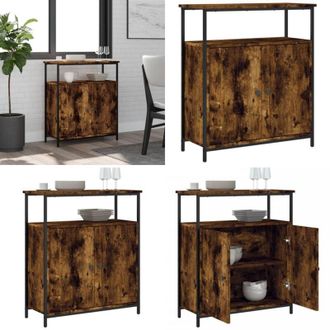 vidaXL Sideboard R&auml;uchereiche 70x30x80 cm Holzwerkstoff - Holz Sideboard - Wohnzimmerm&ouml;bel - Schreibtisch - Regal - Sideboard Braun - Home & Living