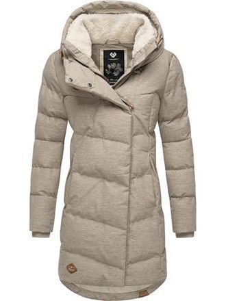 Ragwear Manteau dhiver imperm&eacute;able pour femme, long, chaud, matelass&eacute; avec capuche Pavla Intl Taille XS-6XL, M