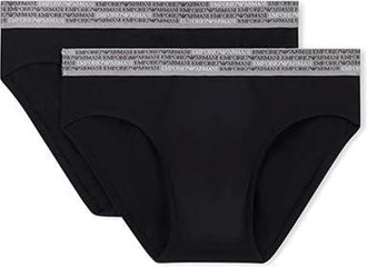 Emporio Armani Homme, Sous-vêtements, Noir, Taille: XL Values Stretch Cotton Briefs