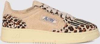 Autry Medalist Low Bicolor-Ledersneaker mit perforierter Spitze