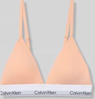 Calvin Klein Underwear Bralette aus Baumwoll-Mix mit Logo-Bund