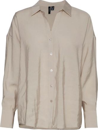 Vero Moda VMQUEENY LS Oversize Shirt WVN GA NOOS