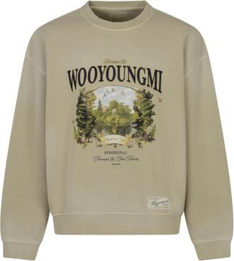 Wooyoungmi Wooyoungmi, Homme, Sweatshirts et sweats &agrave; capuche, Beige, Taille: M T-shirt