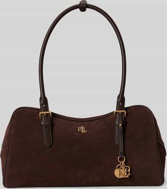 Lauren Ralph Lauren Henkeltasche aus echtem Veloursleder