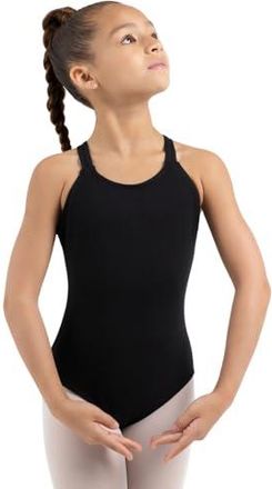 Capezio Classic Double Strap Camisole Leotard Cami &agrave; Bretelles DBL Leo, Noir, XS Femme