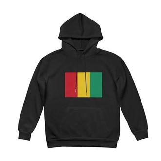 Generic Sweat &Agrave; Capuche Guin&eacute;e Drapeau pour Femme Adultes Et Adolescents Doublure Polaire Sweatshirt pour Patriotes Hoodie Femmes Femmes Pull &Agrave; Capuche pour U