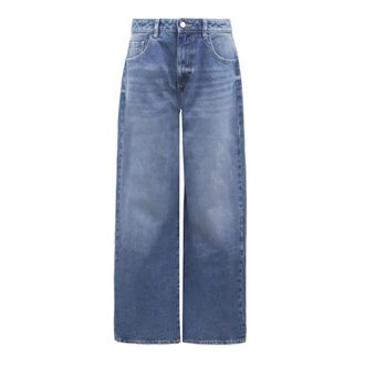 Icon Denim Los Angeles Blaue Slim Flared Jeans - - Jeans - Damen - Blau - W26