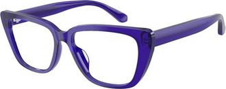Emporio Armani Femme, Accessoires, Violet, Taille: 52 MM Ea3256U Optical Frame