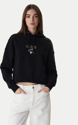 Guess Sweatshirt W6RQ00 K68I4 Schwarz Relaxed Fit