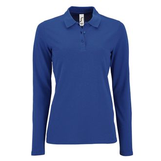 SOLS Sols Damen Pique-Polo-Shirt, lang&auml;rmlig (M) (K&ouml;nigsblau)
