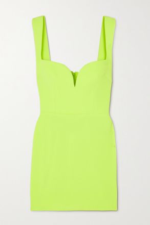 Alex Perry Mini-robe En Cr&ecirc;pe Auden - Jaune