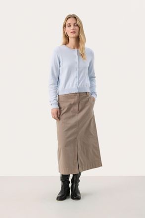 Part Two Strickjacke Classic fit light blue