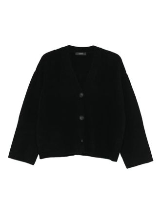 Joseph cardigan à boutonnière - Noir