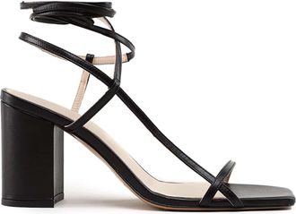 Jeanne Vouland Sandales Saul Bloc Cuir Mat Noir