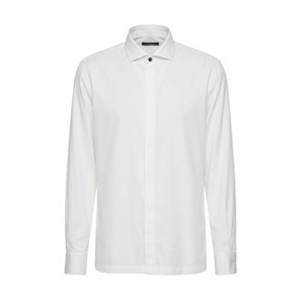 Daniele Alessandrini Homme, Chemises, Blanc, Taille: XL Camicia Francese