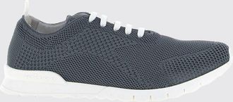 Kiton Sneaker aus Baumwollstrick mit gesticktem Logo und Lederfutter