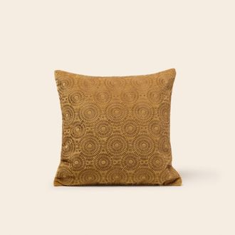 Madura Housse De Coussin Solaya Bronze dor&eacute; - JAUNE